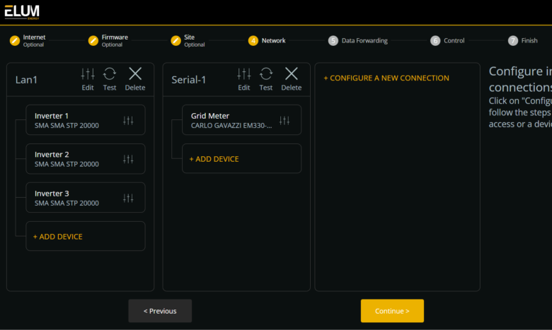 Solar Controller Configuration: eConf platform - Elum Energy