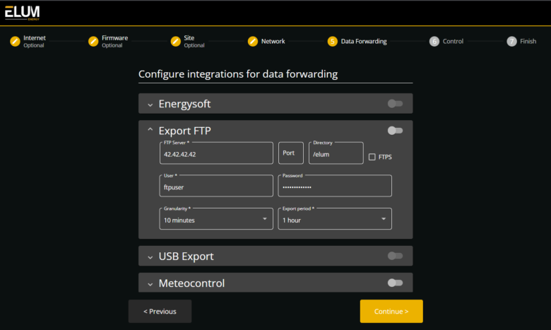 Solar Controller Configuration: eConf platform - Elum Energy