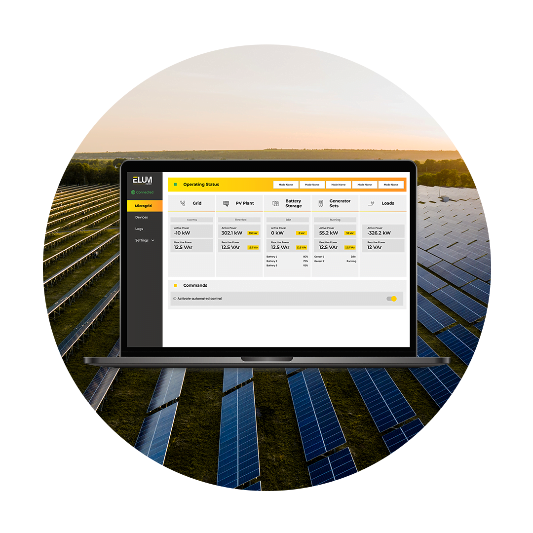 Solar Monitoring System Interfaces For Solar Plants Elum Energy